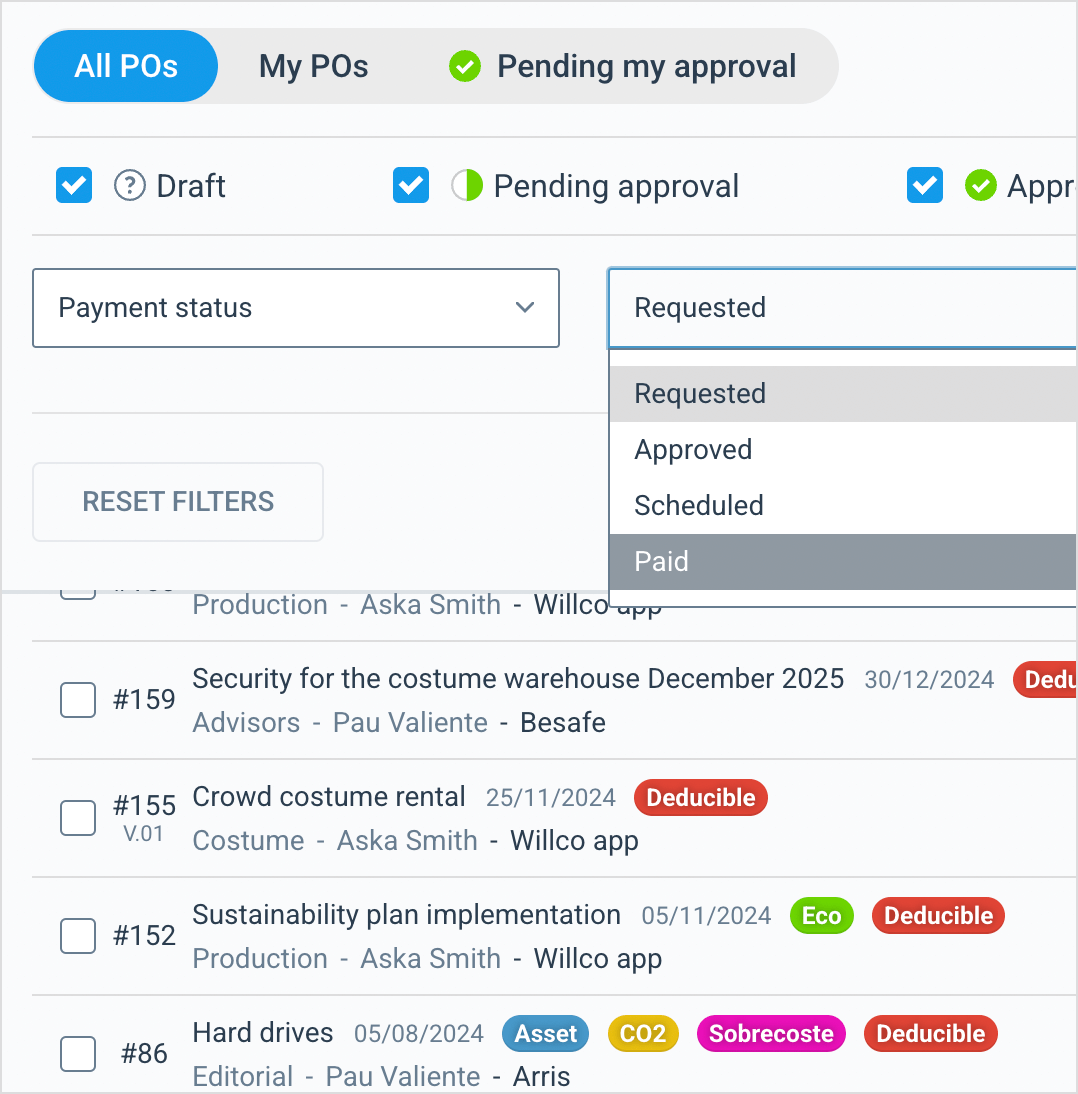 Willco - Sustainable film & tv production management made easy