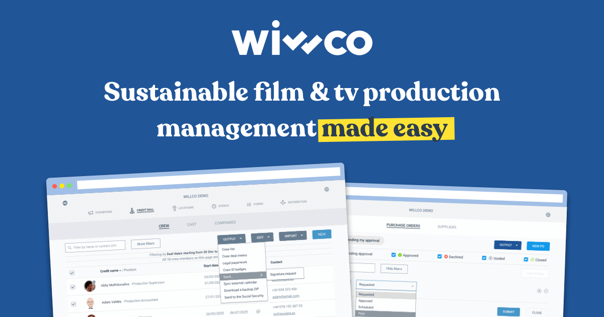 Willco Blog - "We are looking into more creative ways of filming"